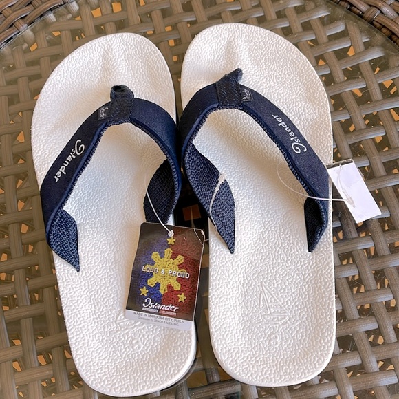 Islander | Shoes | Islander Stylish Flip Flops White Blue Slippers ...